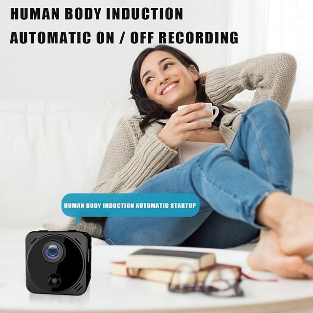 Mini Camera Hidden WiFi 4K Wireless Indoor Small Nanny IP Cam Home ...