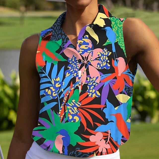 Women's Polo Shirt Golf Shirt Golf Clothes Breathable Quick Dry Soft ...