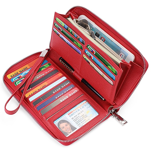 Women's Wallet Mobile Phone Bag PU Leather Outdoor Daily Zipper Large ...