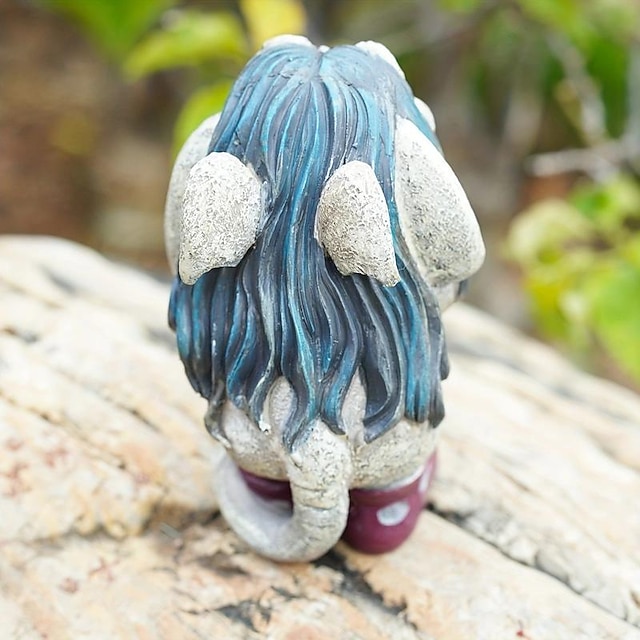 Pondering Sylvester,Ugly Thinking Dwarf Resin Statue Outdoor Courtyard ...