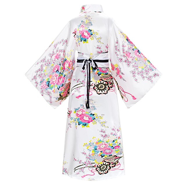 Japanese Anime Women's Kimono Robe Geisha Yukata Sweet Dress Blossom ...