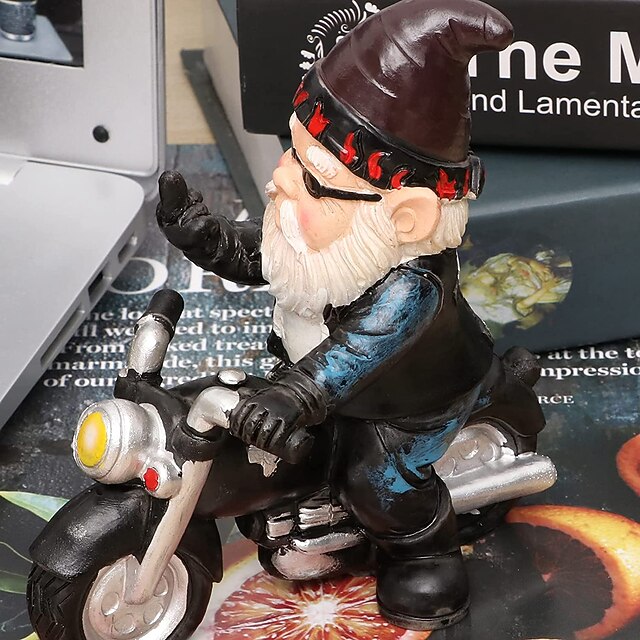 Garden Statues Outdoor, Dwarf Ornament Decorative, Gnome Figurine Resin ...