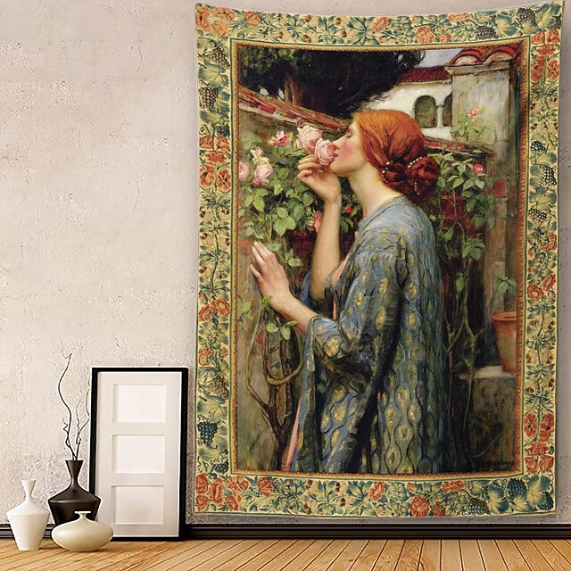 Victorian Style Painting Hanging Tapestry Wall Art Large Tapestry Mural ...