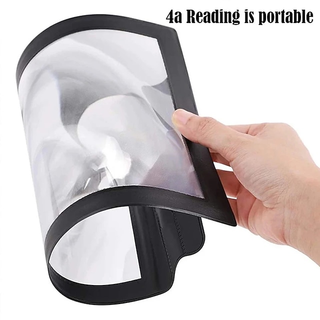 A4 Lenses Large Sheet Magnifier Magnifying Glass Book Reading Lens Page ...