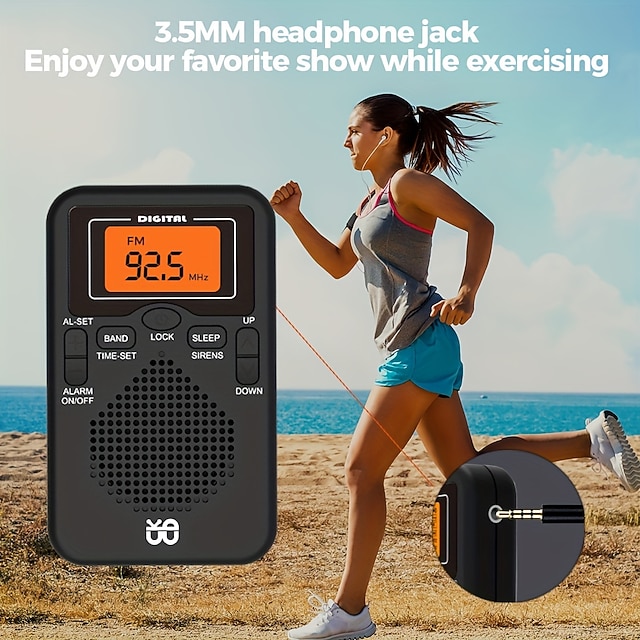 Cappsu AM/FM Portable Radio Personal Radio With Excellent Reception ...