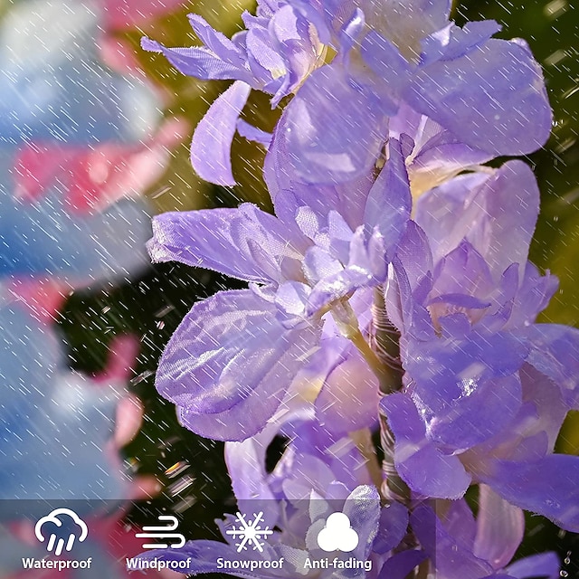 Solar Flowers Lights Outdoor Waterproof Violet Lights Flower Stake ...