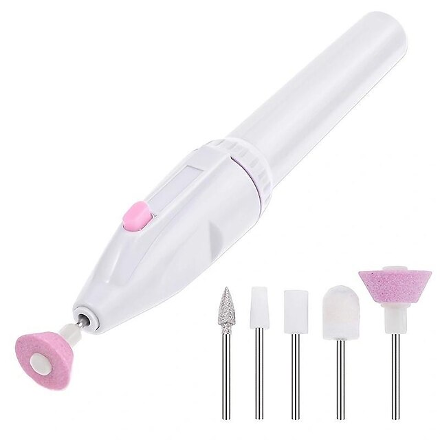 Electric Nail File Electric Manicure Pedicure Nail Drill Set 5 In 1 ...