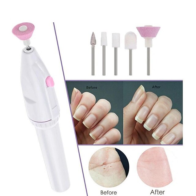Electric Nail File Electric Manicure Pedicure Nail Drill Set 5 In 1 ...