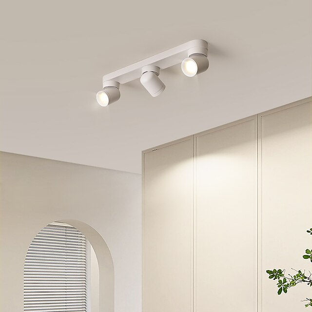 LED Smart Ceiling Spotlight with Control Panel 30cm/50cm 2/3-Head ...