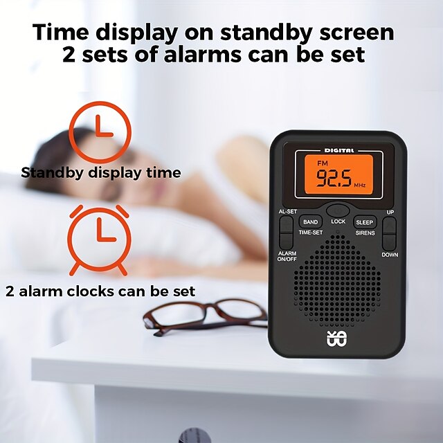 Cappsu AM/FM Portable Radio Personal Radio With Excellent Reception ...