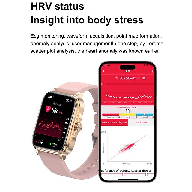 Cardica Blood Glucose Smart Watch Bluetooth Call Blood Pressure Body ...