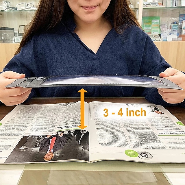 A4 Lenses Large Sheet Magnifier Magnifying Glass Book Reading Lens Page ...