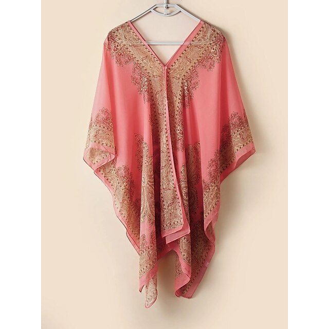 Fashion Women Scarf Shawl Poncho Printed Sunscreen Scarf Sun Protection ...