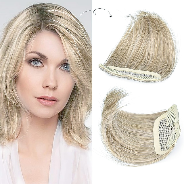 2 pack 4 inch Short Thick Hairpieces Adding Extra Hair Volume Clip in ...