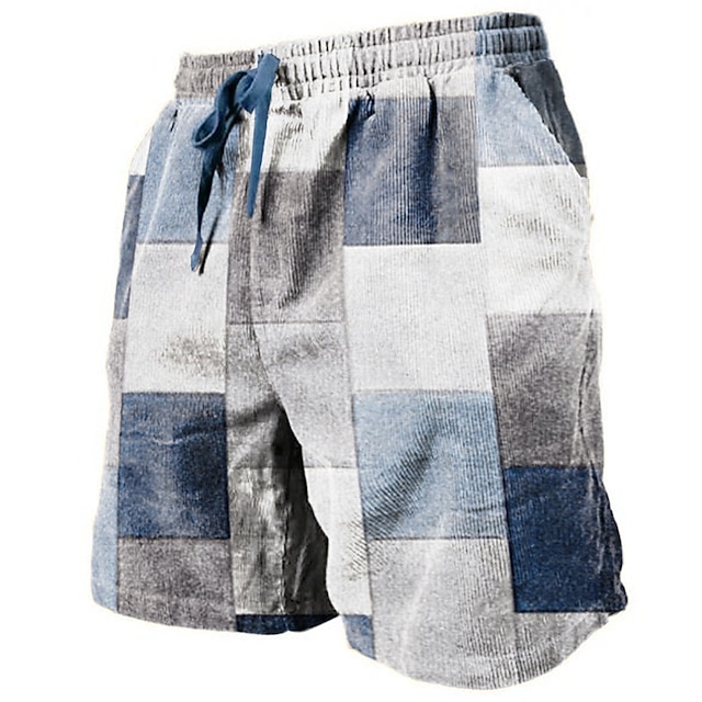 Men's Graphic Color Block Patchwork Shorts Summer Shorts Casual Shorts ...