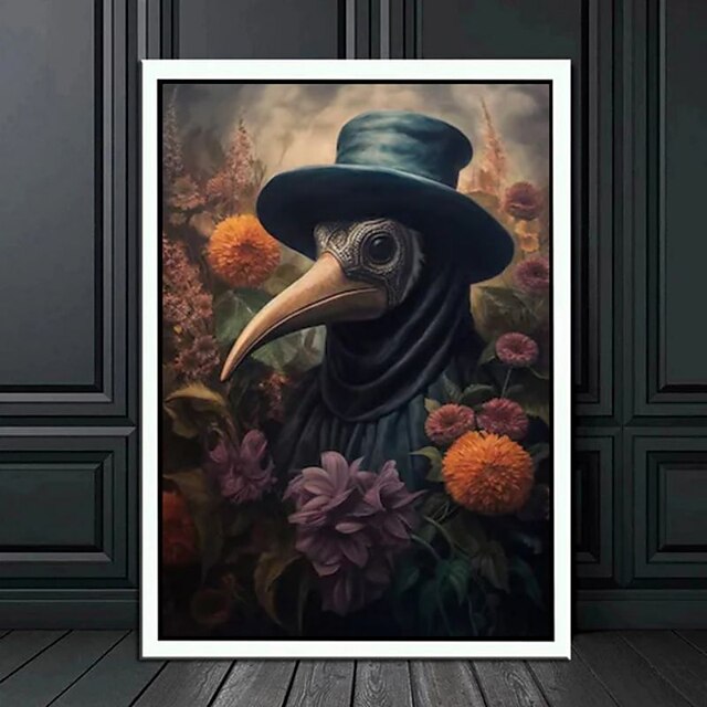 Halloween Wall Art Canvas Victoria Crow Witch Ghost Prints and Posters ...