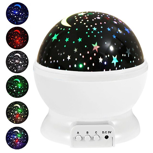 Starry Night Light Projector Galaxy Light Projector Led Rotating Moon ...