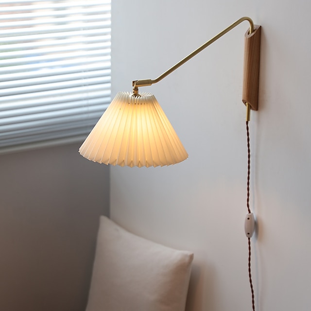 Lightinthebox Vintage Wall Lights with Plug Cable and Switch Wood Wall ...
