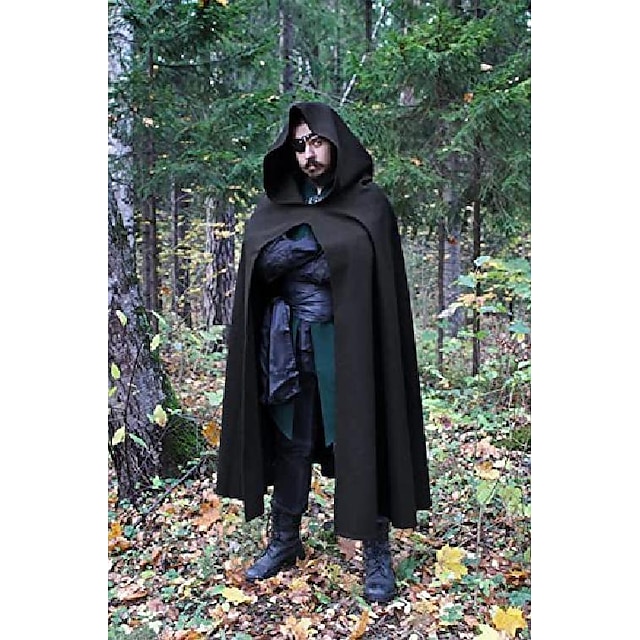 Retro Vintage Medieval Renaissance Cloak Masquerade Viking Ranger Elven ...