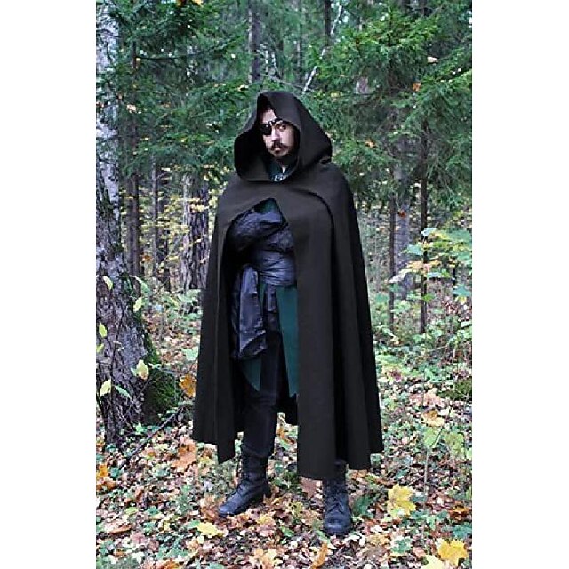 Retro Vintage Medieval Renaissance Cloak Masquerade Viking Ranger Elven ...