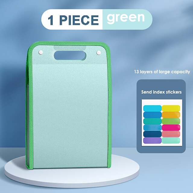 13-Tier Vertical File Bag Back to School Portable, Durable, and Large ...