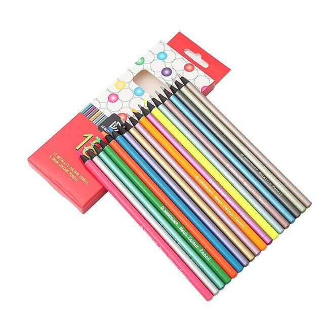 18 Colors Metallic Pencils Colored Pencils Drawing Colored Pencils Art ...