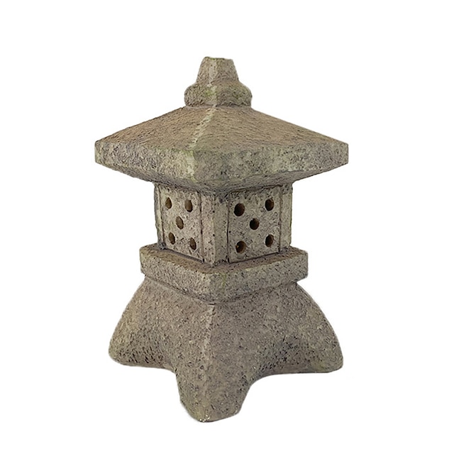Zen Garden Ornaments - Solar Powered Pathway Tower Statue, Palace ...