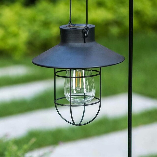 Solar Pendant Light Outdoor Hanging Lamp Portable Solar Lantern Retro ...