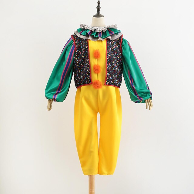 Carnival Costume Burlesque Clown Pennywise Carnival Cosplay Costume ...