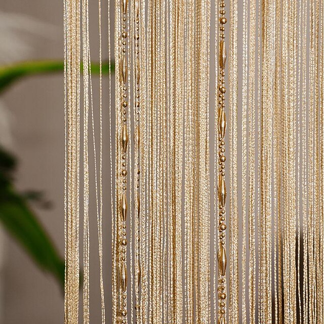 String Curtain Doorway Curtain Tassels Beaded Curatin, Boho Macrame ...
