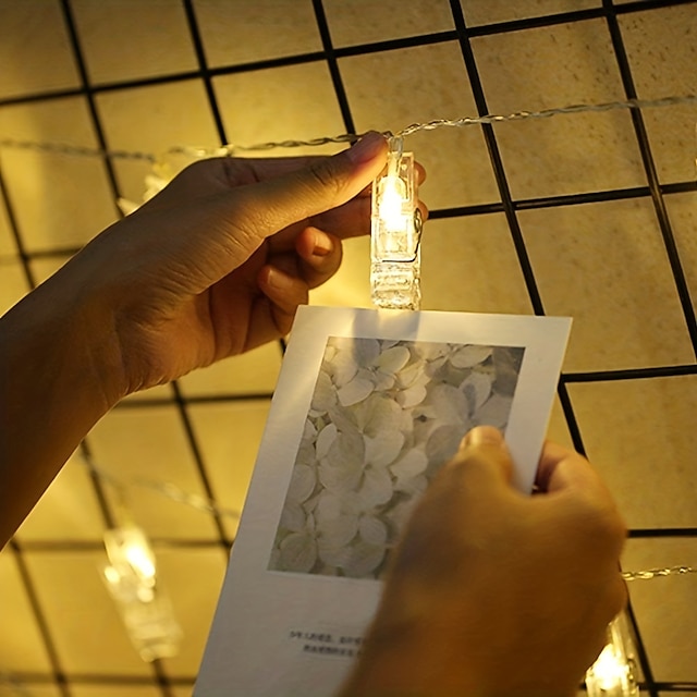 Elegant Wedding Party Reception Photo Clip String Lights – 1.5M/3M/6M ...