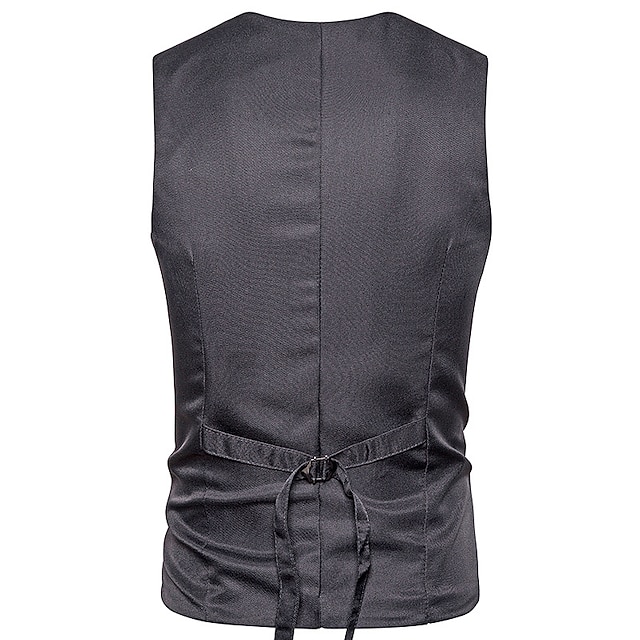 Men's Vest Leather Vest Daily Wear Vacation Going out Fashion Basic ...