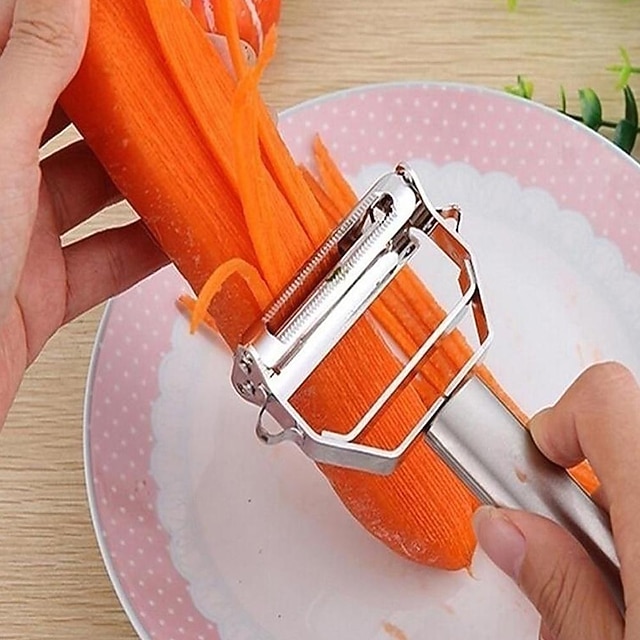 Peeler Stainless Steel Double Layer Multifunction Vegetables and Fruit ...