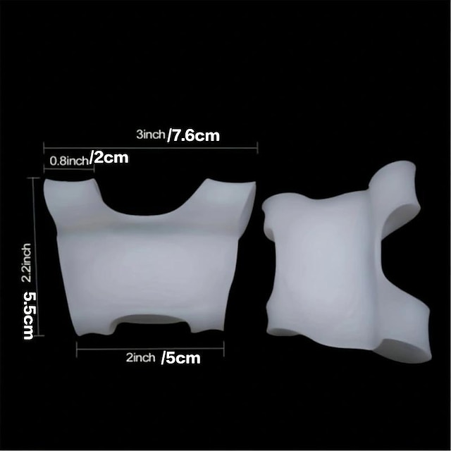 1Pair Orthopedic Silicone Heel Correctors for Flat Feet, Knock Knees ...