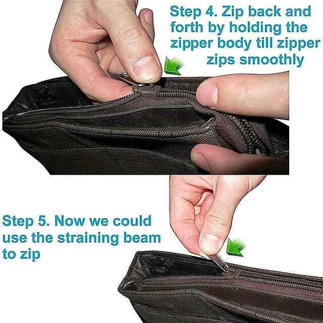 6pcs Fix Zip Puller Set- Zip Slider Repair Instant Kit - Fix Zipper ...