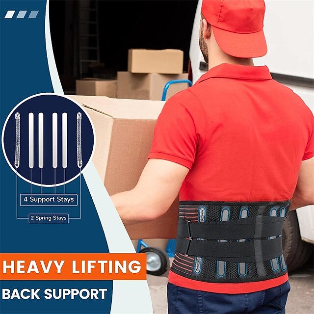 Double Pull Back Lumbar Support Belt Waist Orthopedic Brace Men Women ...