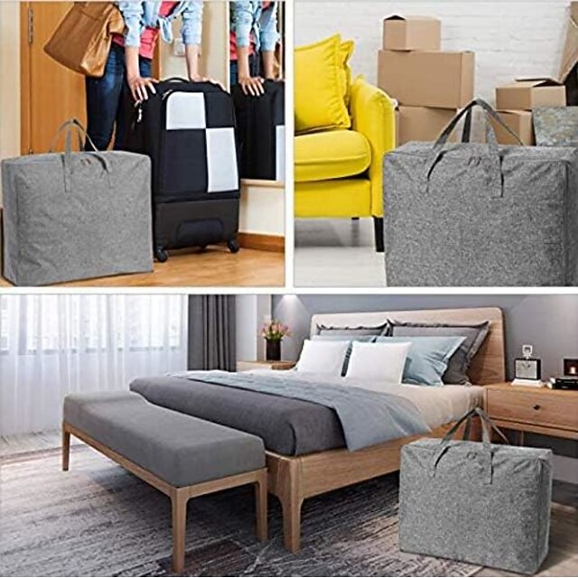 Waterproof Cotton Linen Press Line Storage Bag Finishing Bag Clothes ...