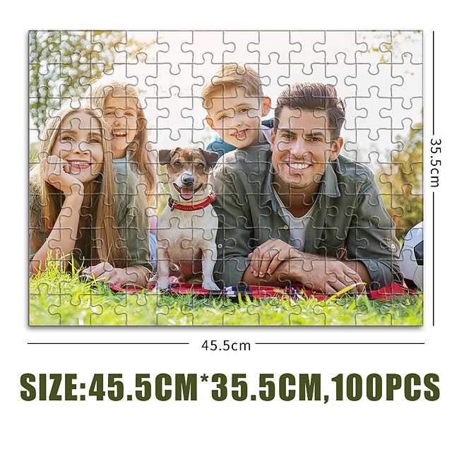 Custom Photo Puzzle 100Pcs Picture Gifts, Custom Puzzle White Card ...