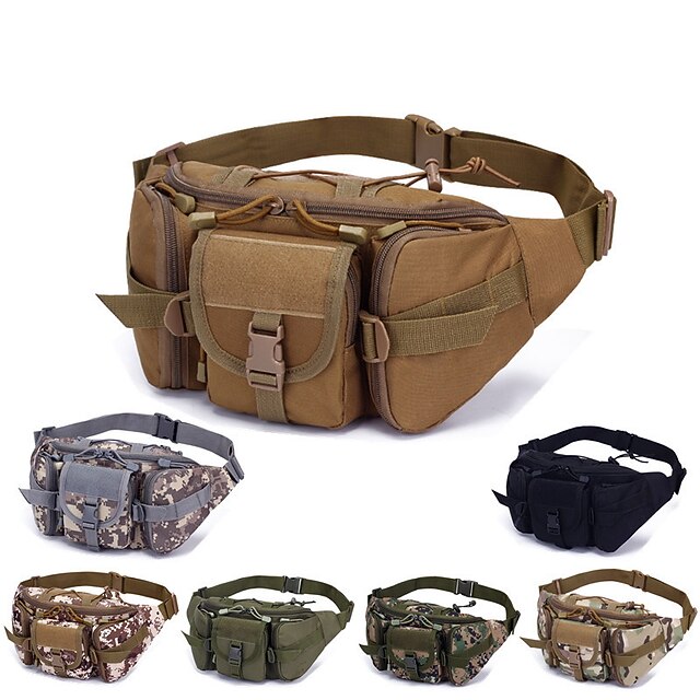 Waterproof Nylon Men Fanny Pack Tactical Military Army Waist Bag Hiking ...