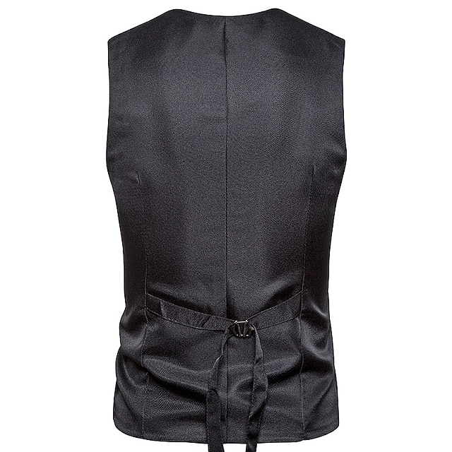 Men's Vest Leather Vest Daily Wear Vacation Going out Fashion Basic ...