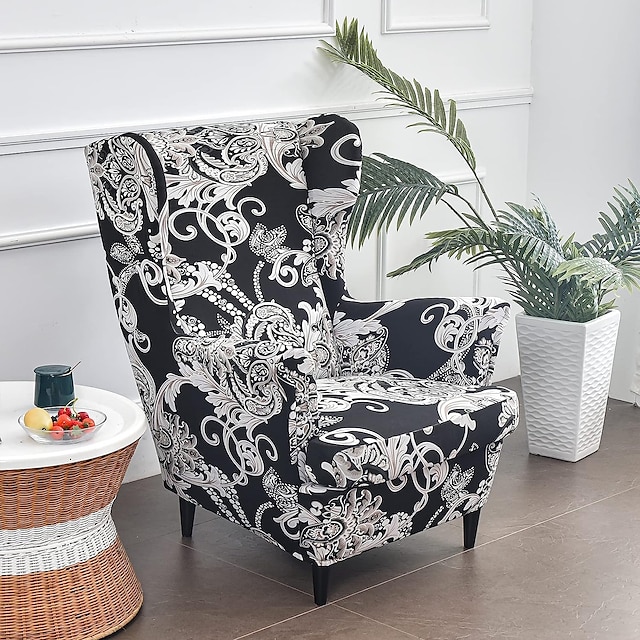 ving stol slipcovers spandex stretch sofa trekk wingback lenestol trekk ...