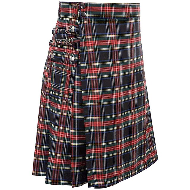 Punk Gothic Scottish Utility Kilts Medieval Carnival Men's Costume ...