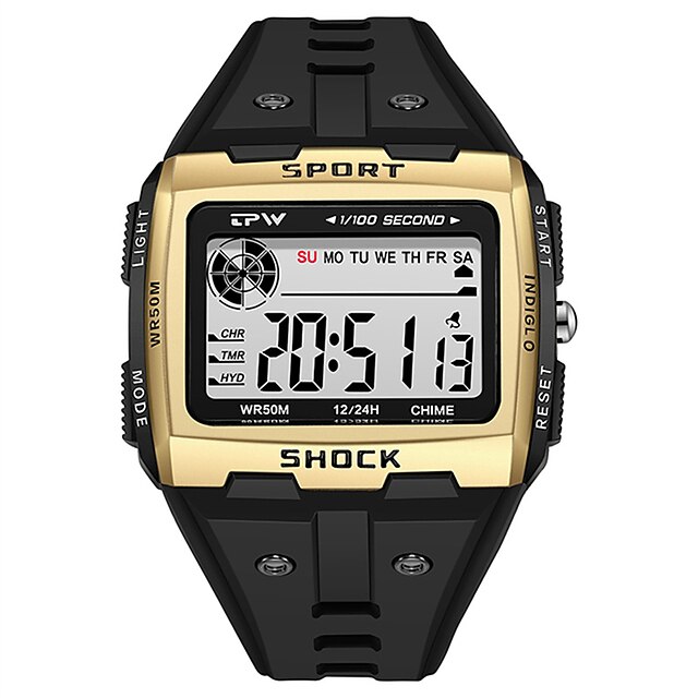 Big Numbers Oversized Digital Watch Easy to Read 5ATM Water Resistant ...