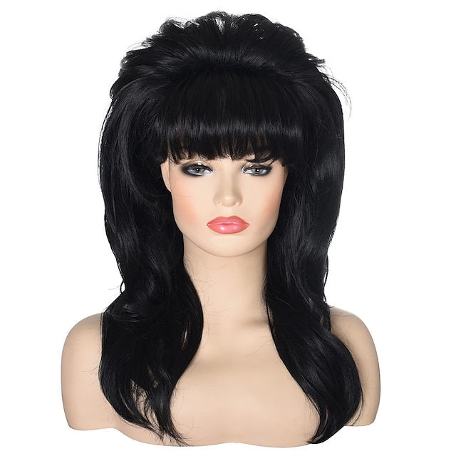 80s Women Peggy Bundy Beehive Wig Long Wavy Ginger Bouffant Synthetic ...