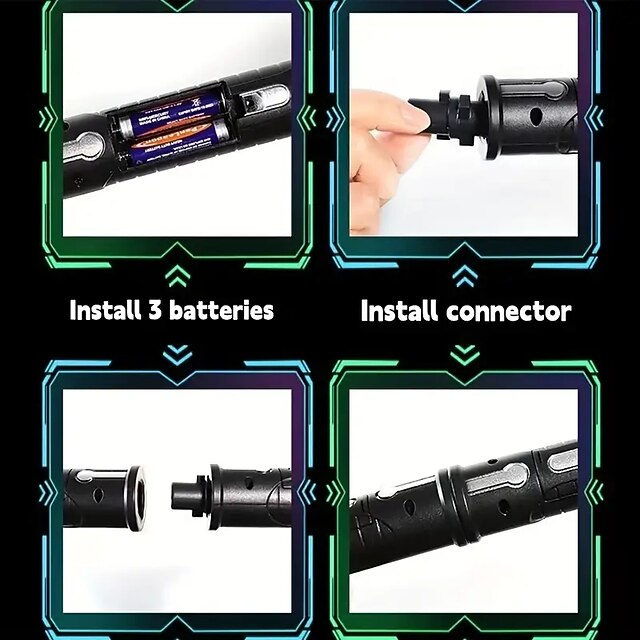 1pc LED Light Up Toys With FX Sound(Motion Sensitive) Retractable LED ...