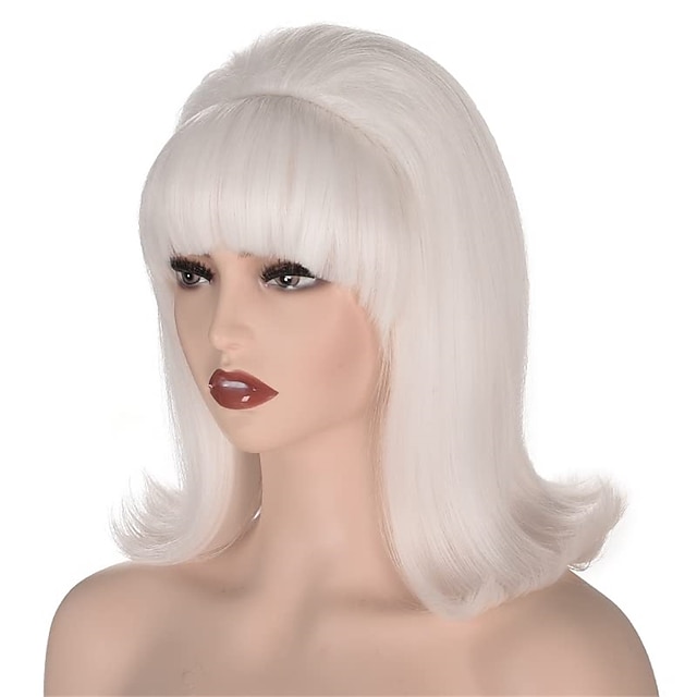 Womens Flip Wig 70s Pinup Pelucas 60s Retro Beehive Style Vintage Look ...