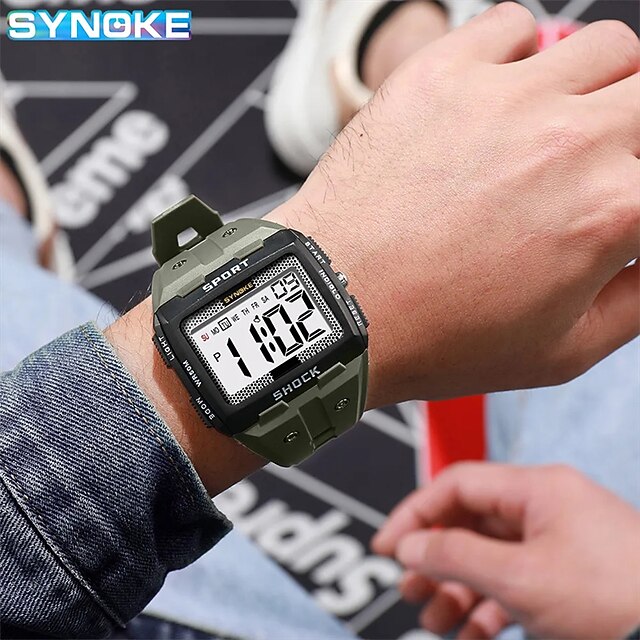 Big Numbers Oversized Digital Watch Easy to Read 5ATM Water Resistant ...