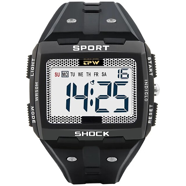 Big Numbers Oversized Digital Watch Easy to Read 5ATM Water Resistant ...