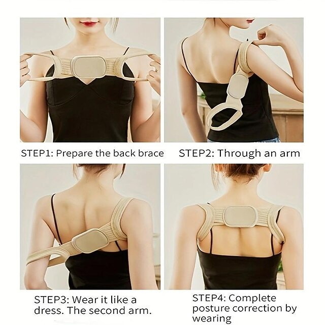 Hunchback Correction Belt, Back Sitting Posture Correction Belt, Shape ...