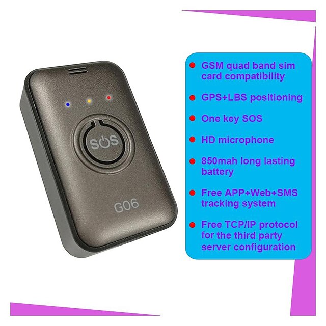 G06 Long Standby Micro Hidden Personal GPS Tracker Real Time Tracking ...